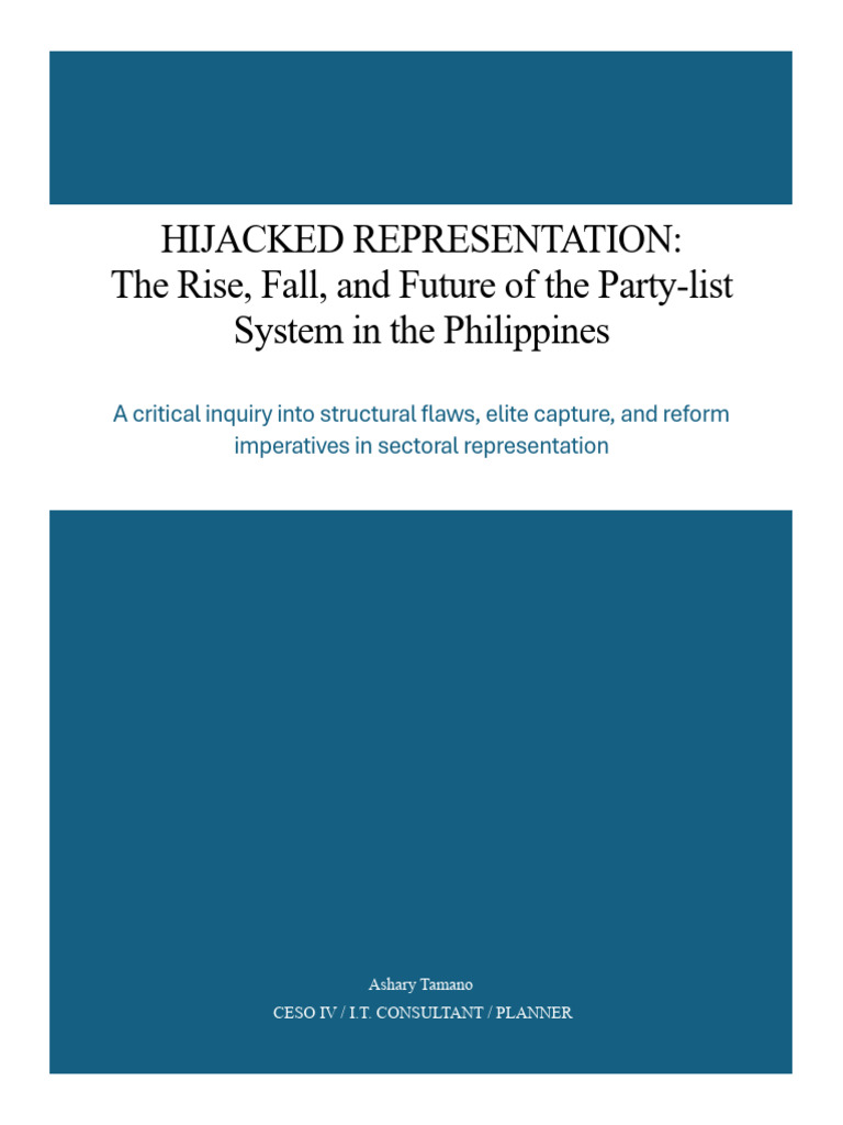 Future of the Philippine Party-list System | PDF | Democracy ...