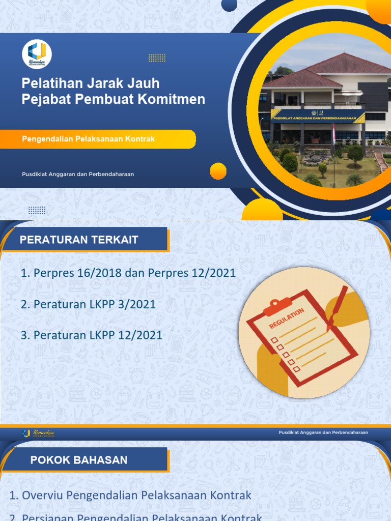 Pengendalian Pelaksanaan Kontrak - Standar 2025 | PDF