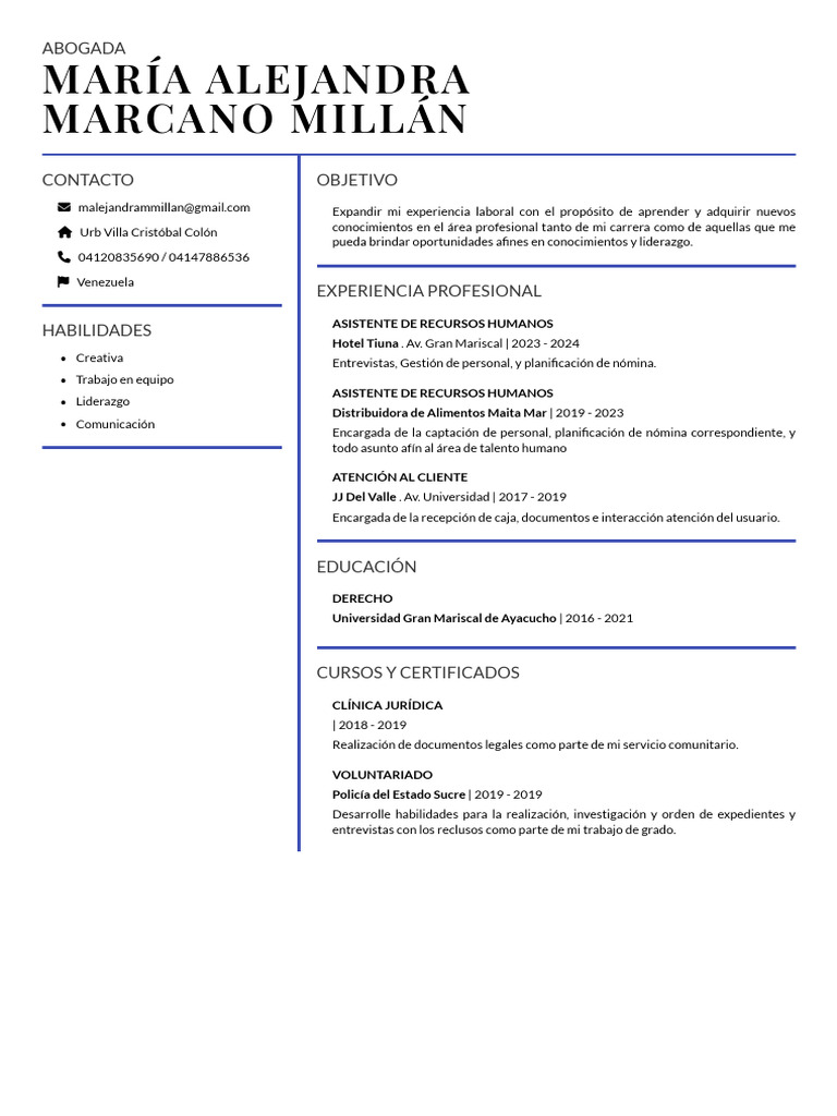 Maria Alejandra Marcano Millan | PDF