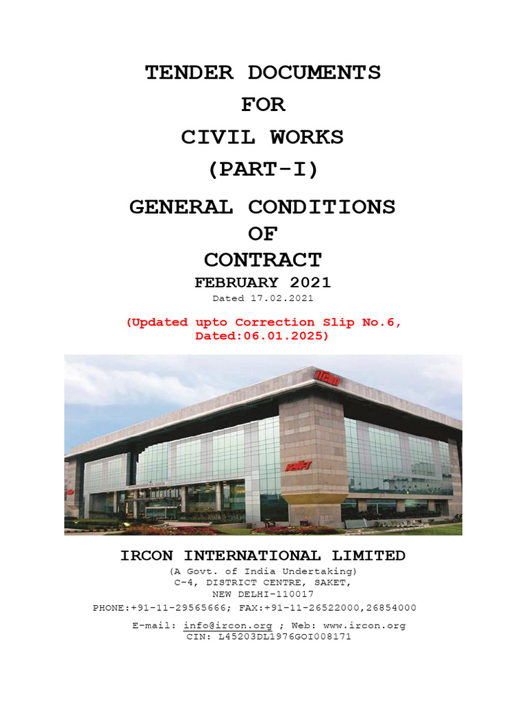 GCC (Feb 2021 Version) Updated Upto Correction Slip No. 6 | PDF ...