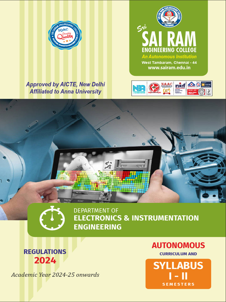 EIE SYLLABUS | PDF | Integral | Internet Of Things