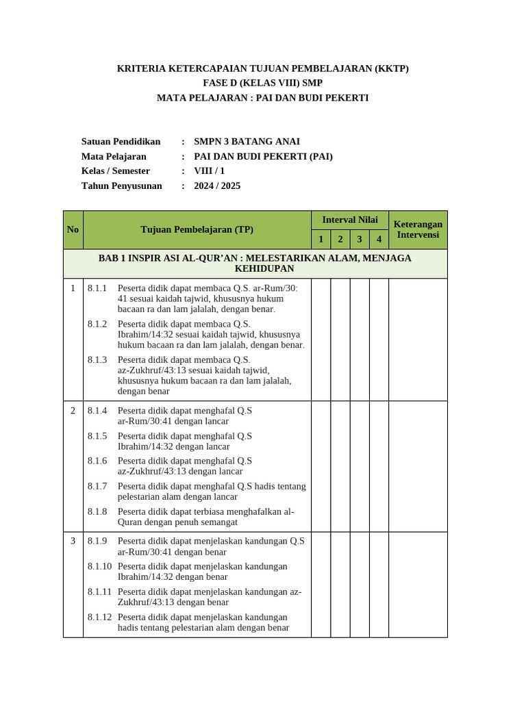 Kktp-Pai-Kls 8 | PDF