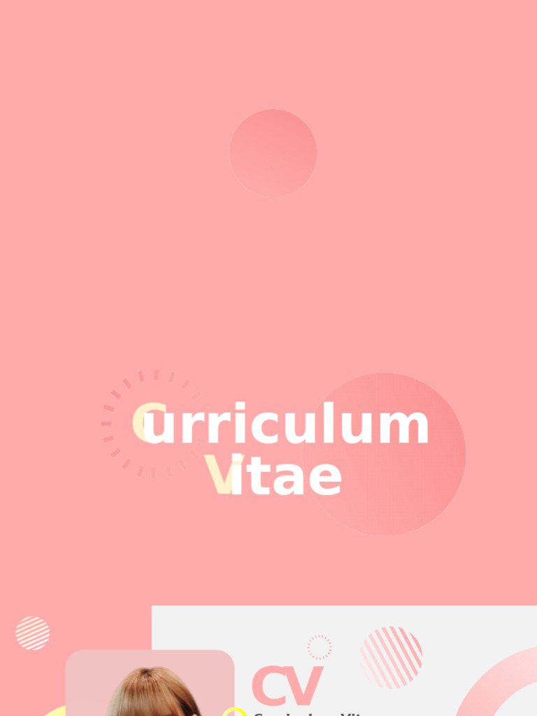 CV - PPT Template - Lisa | PDF
