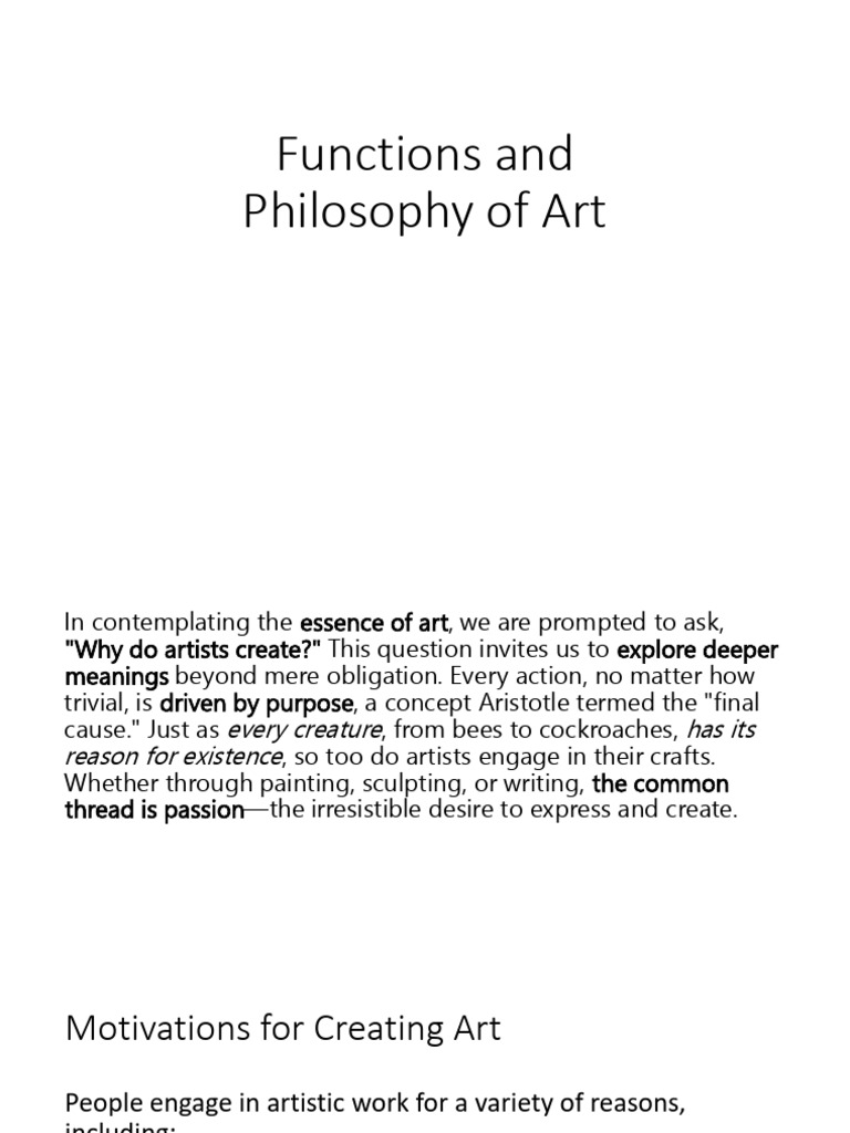 3 Functions and Philosophy of Art | PDF | Comedy | Aristotle