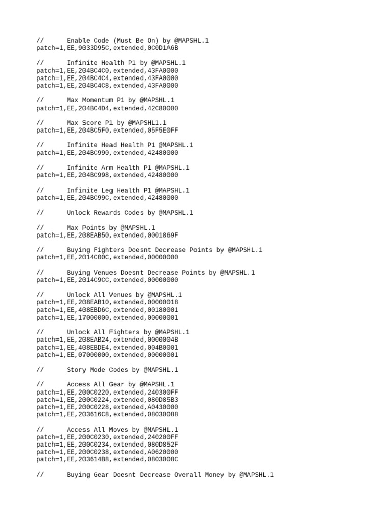 Cheat Def Jam For New York by @MAPSLH.1.pnach | PDF