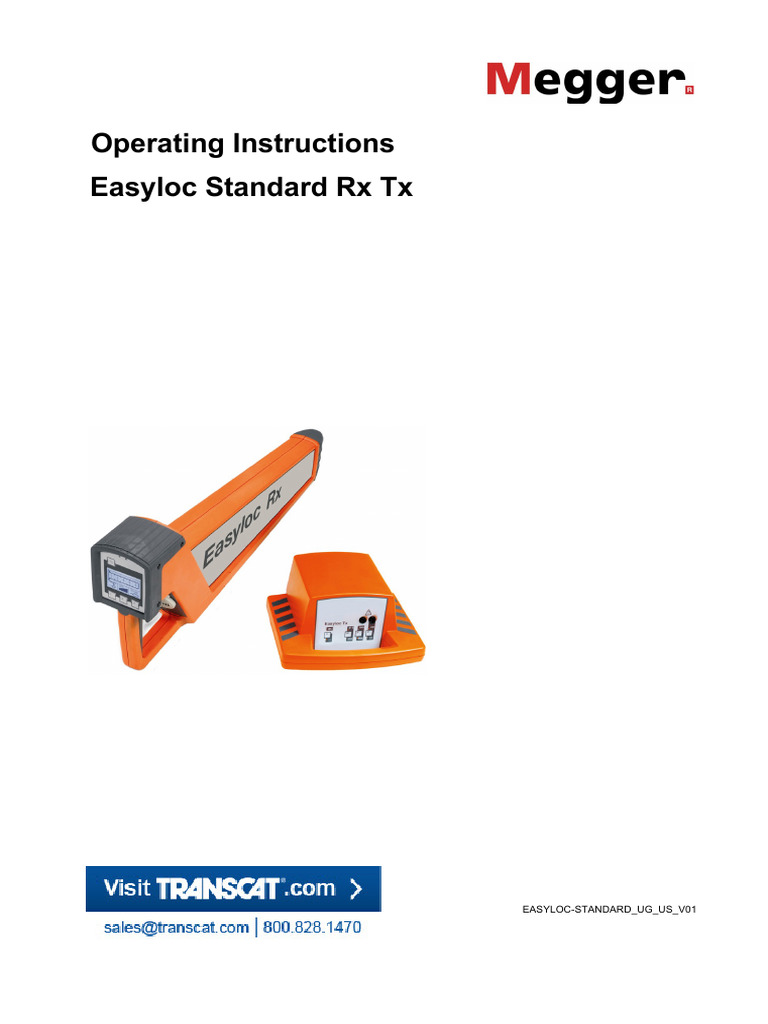 Easyloc Standard Rx Tx User Manual | PDF | Transmitter | Radio