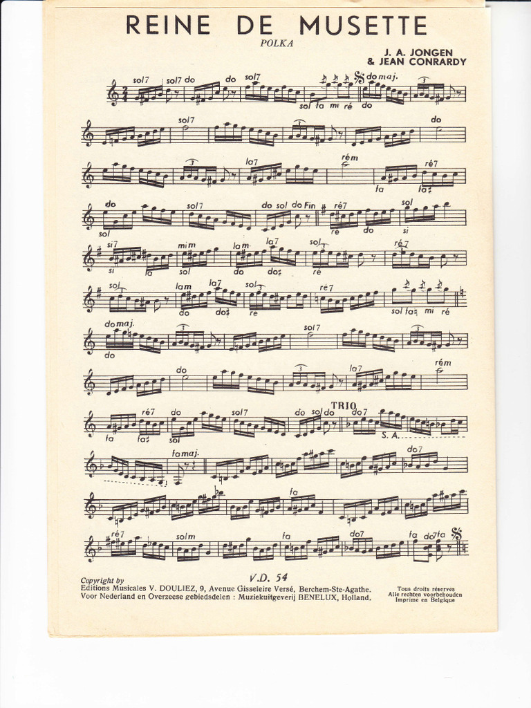Reine de Musette Polka | PDF