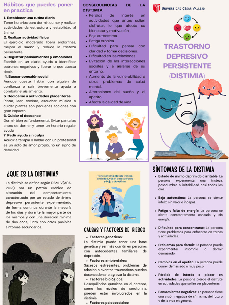 Estrategias para combatir la distimia | PDF | Depresión (estado de ...