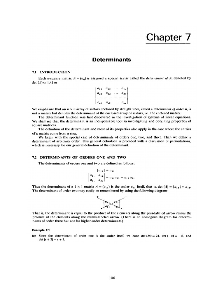 7 Determinant | PDF