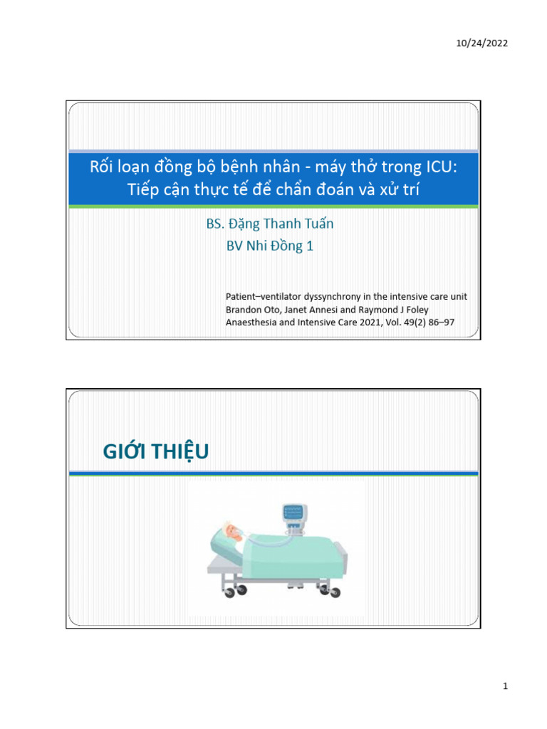 Patient-Ventilator Dyssynchrony - DR Tuan | PDF