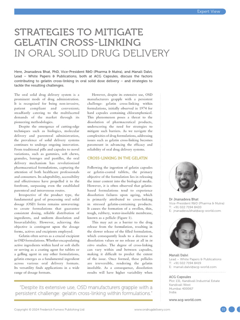 161 2024 MayJun Oral ACG Capsules | PDF | Pharmaceutical Formulation ...