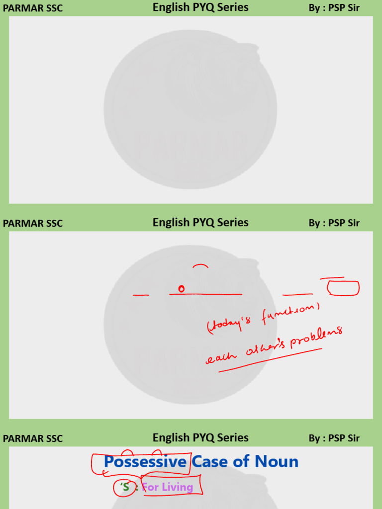 English Pyq Series Part - 1 (Lec-30) | PDF | Noun | Plural