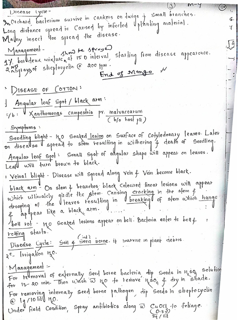 Diseases of Cotton | PDF