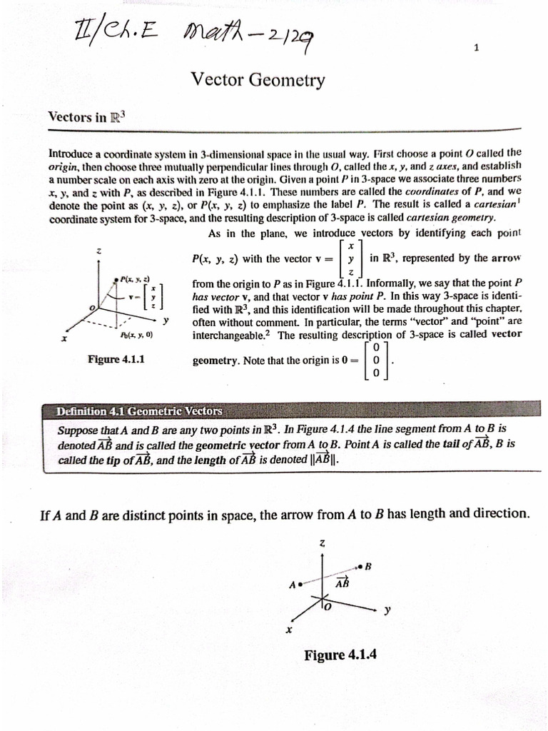 Vector Geometry | PDF