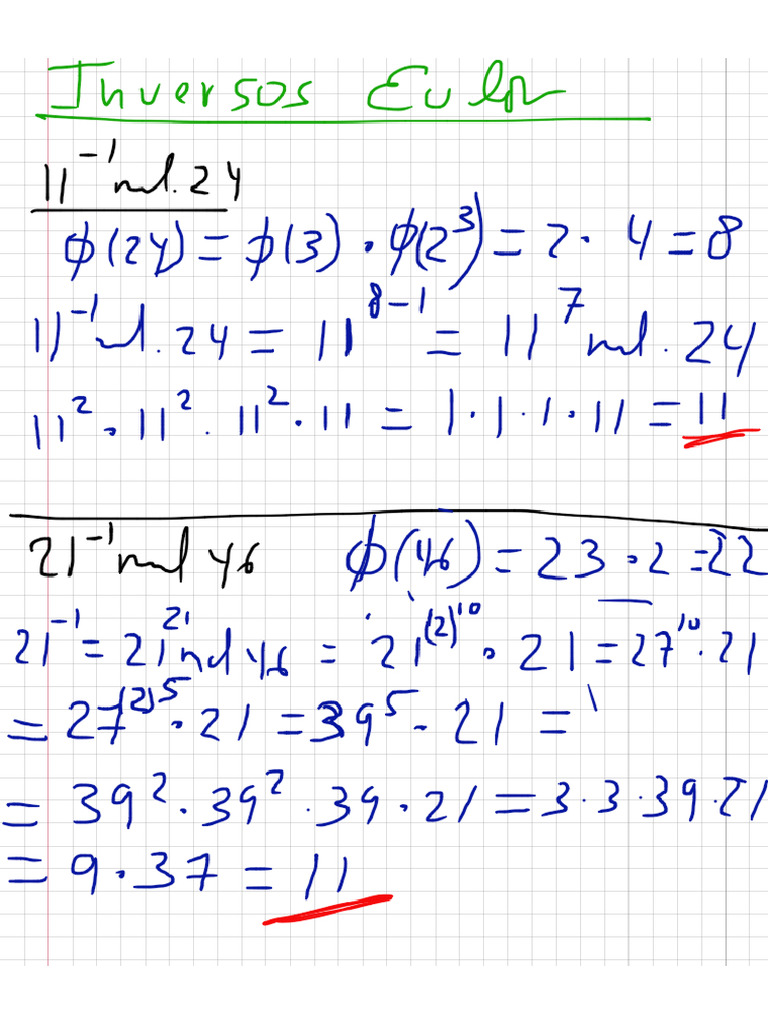 Ejemplo Inversos Euler | PDF