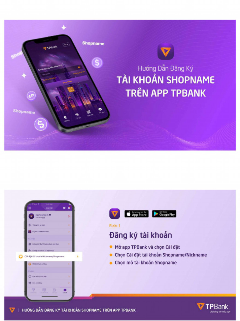 HDSD Tài Khoản Shopname | PDF