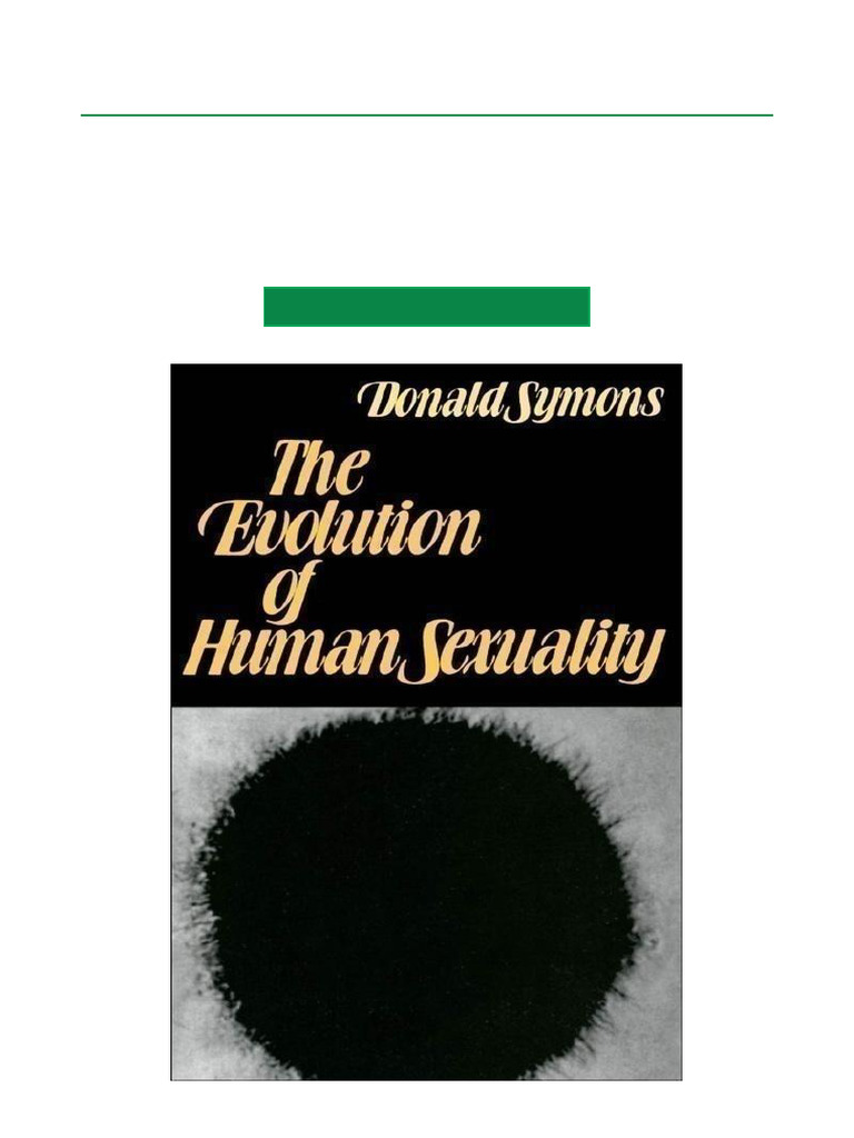 Just Released The Evolution of Human Sexuality Unrestricted Download | PDF