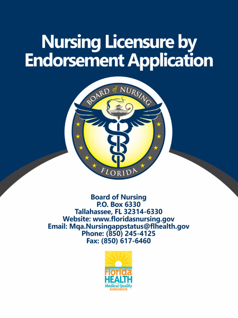 For FL RN License Endorsement-Template | PDF | National Council ...