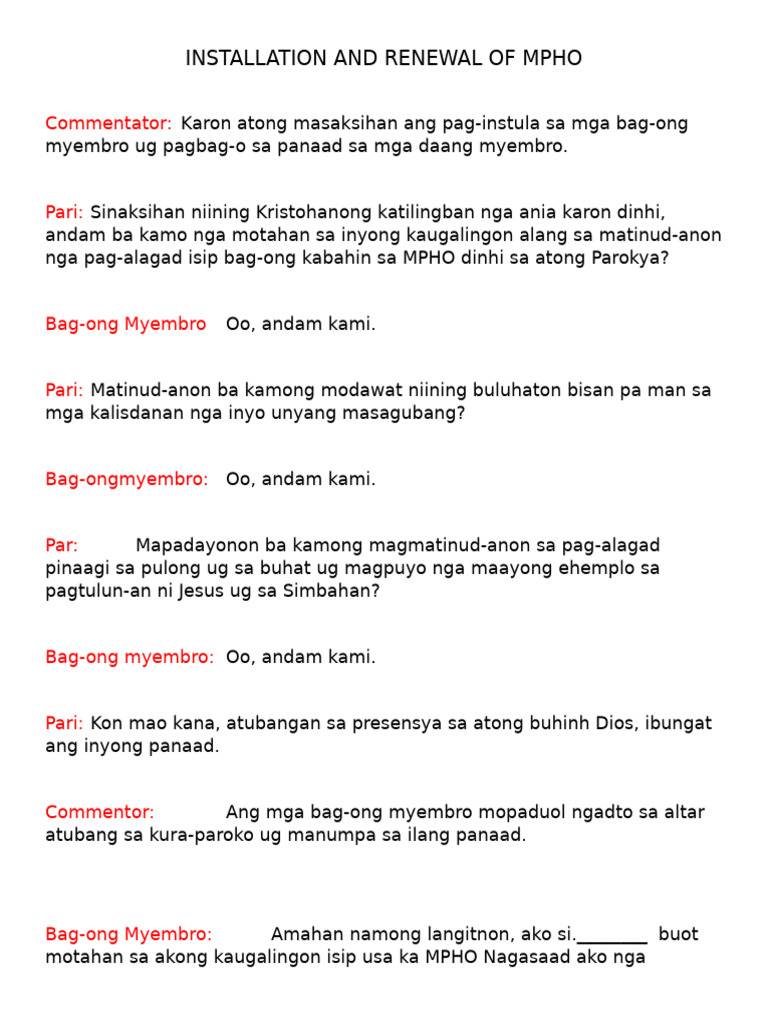 Installation and Renewal of Mpho | PDF