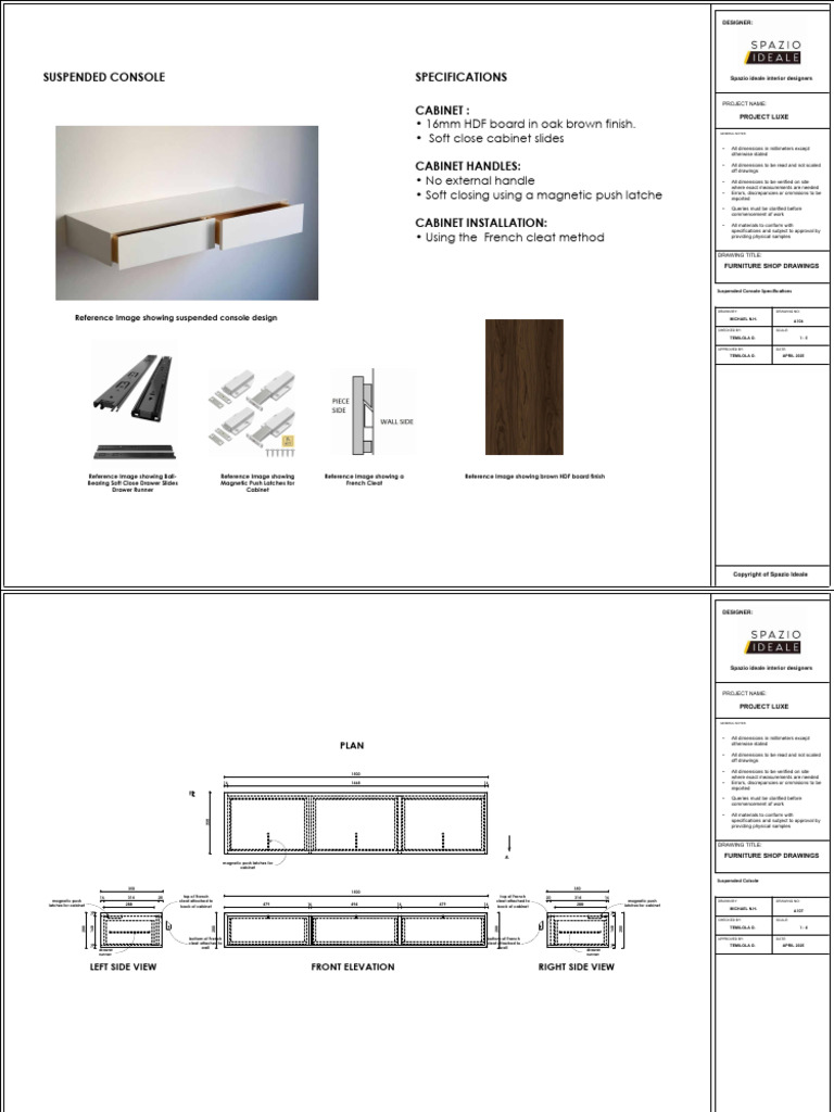 250422_Project Luxe_Master Bedroom Console and Wallpanel_Furniture Shop ...