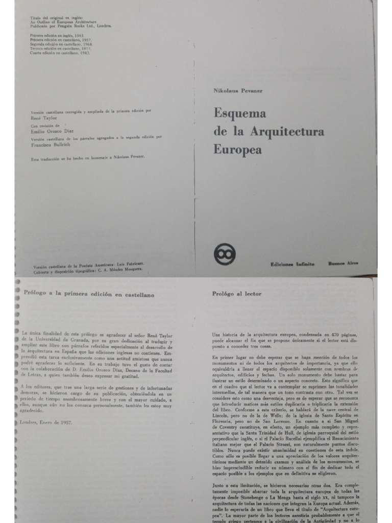 Pevsner, N. Esquema de La Arq. Europea. Cap 5 (Extracto) | PDF