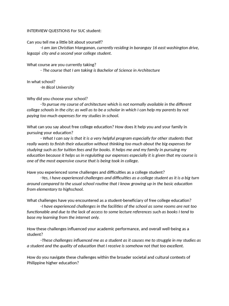 College Student Challenges in the Philippines | PDF