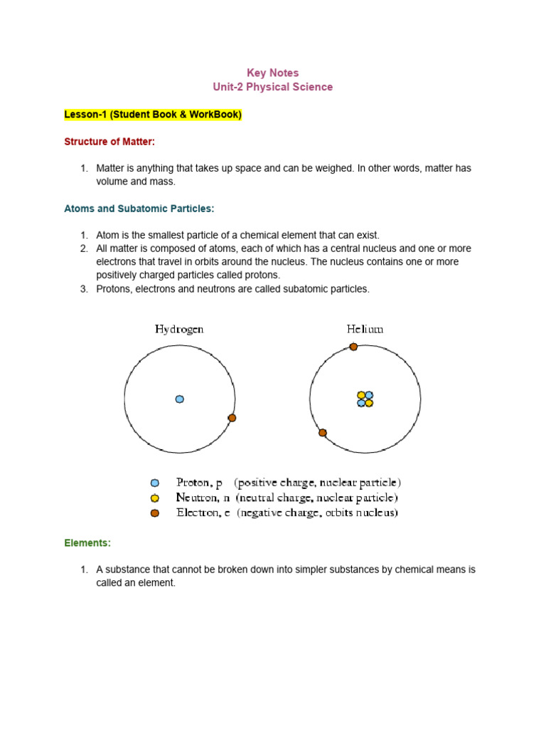 GED Unit-2 Physical Science | PDF | Waves | Chemical Bond