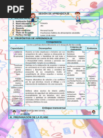 1° E7 S3 Sesion D1 PS Proponemos Recomendaciones para Cuidar La Salud | PDF | Evaluación ...