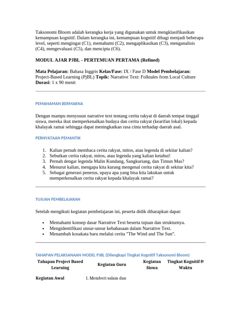 Modul PJBL Pertemuan2 | PDF