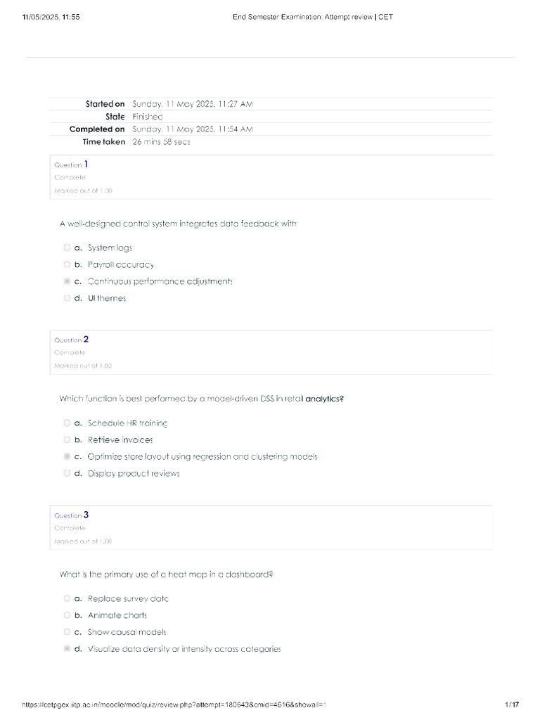 End Sem Exam - MB511 | PDF