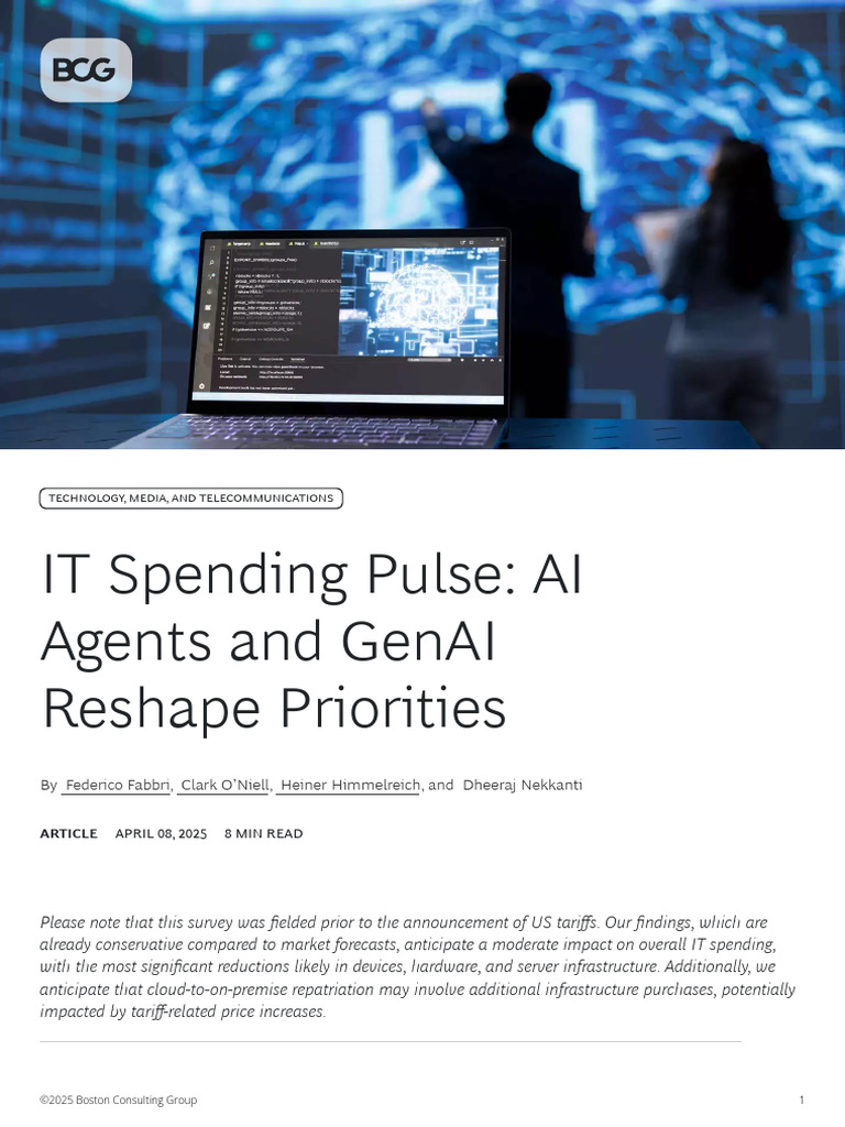AI Agents and GenAI Reshape IT Spending Pulse | PDF | Artificial Intelligence | Intelligence (AI ...
