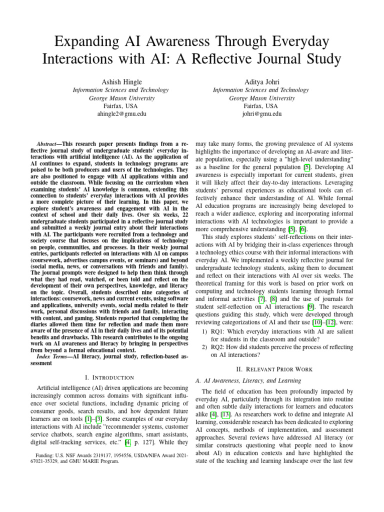 Enhancing AI Awareness in Students | PDF | Artificial Intelligence ...