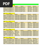Class 9 Nine Period Timetable 2024-25 | PDF | Natural Sciences | Science