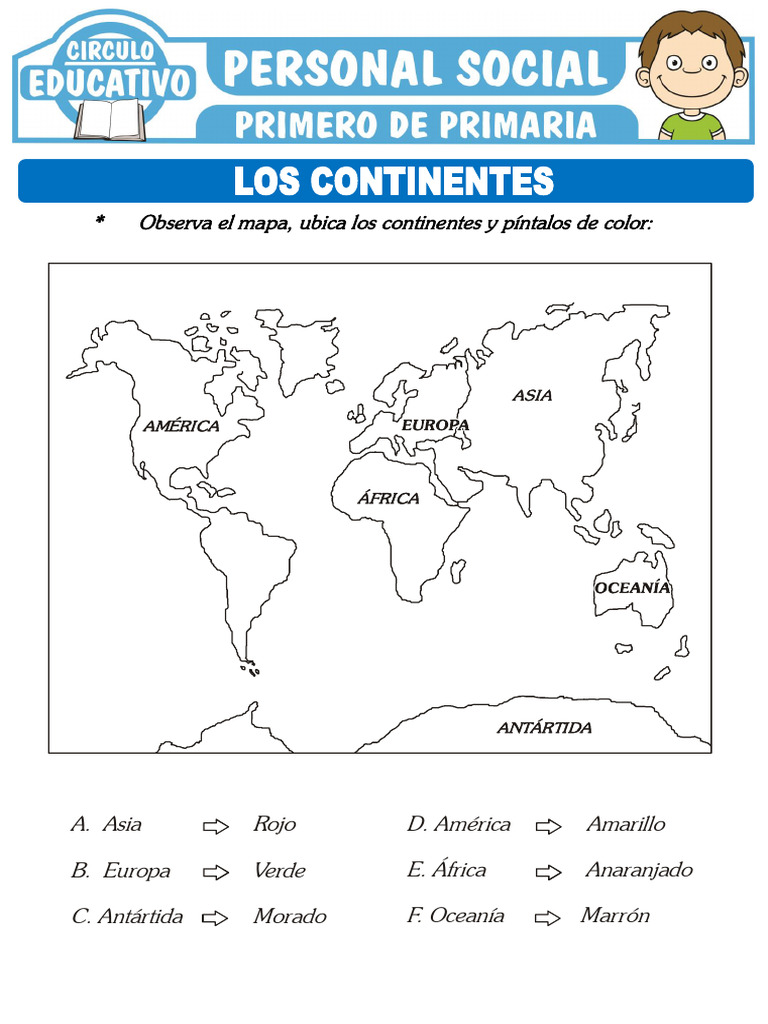 Actividades Didácticas sobre Continentes | PDF