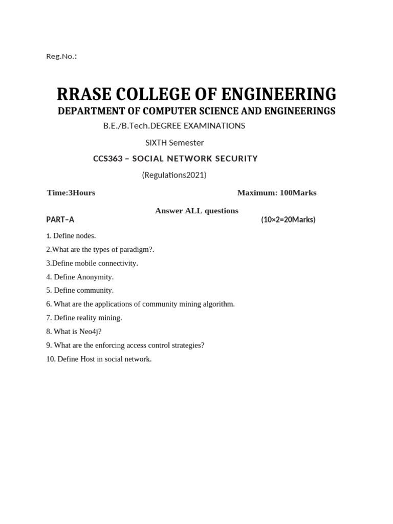 SNS Model Questions III ICSENEW | PDF