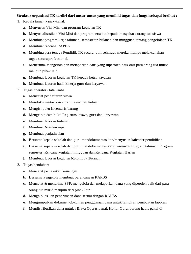 Tupoksi Word 2 | PDF