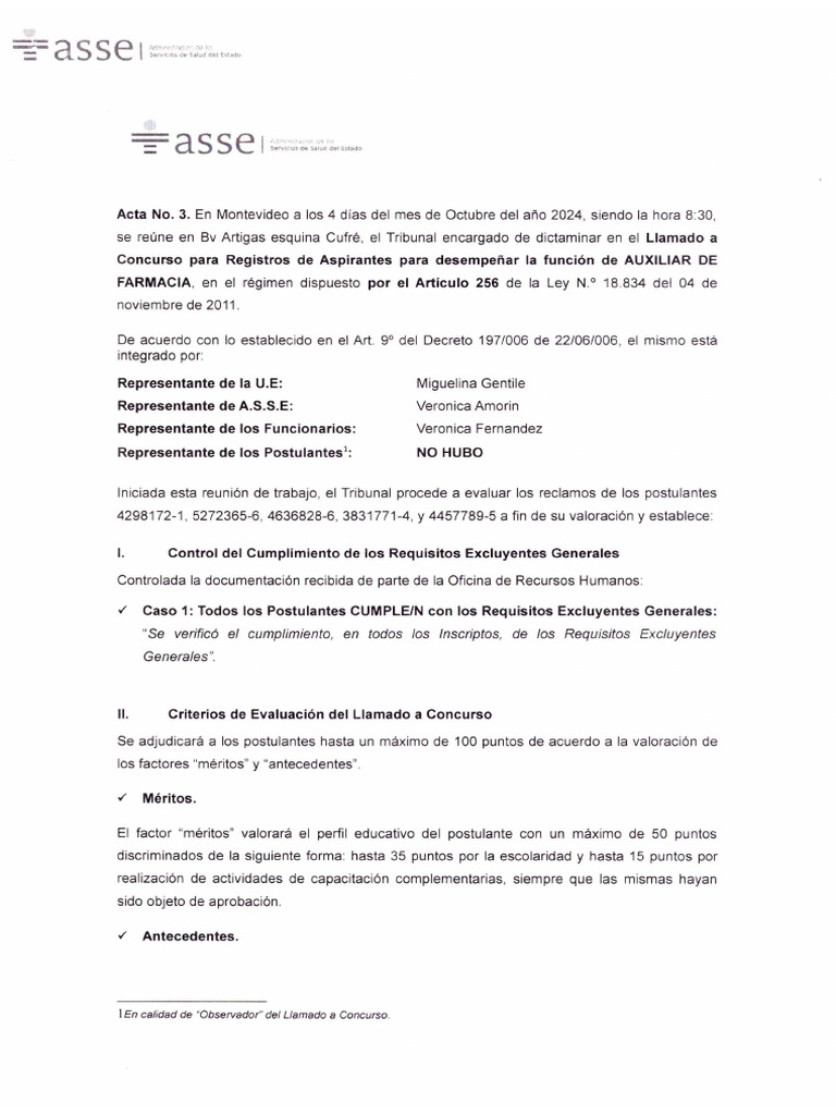 Acta Fallo Final | PDF