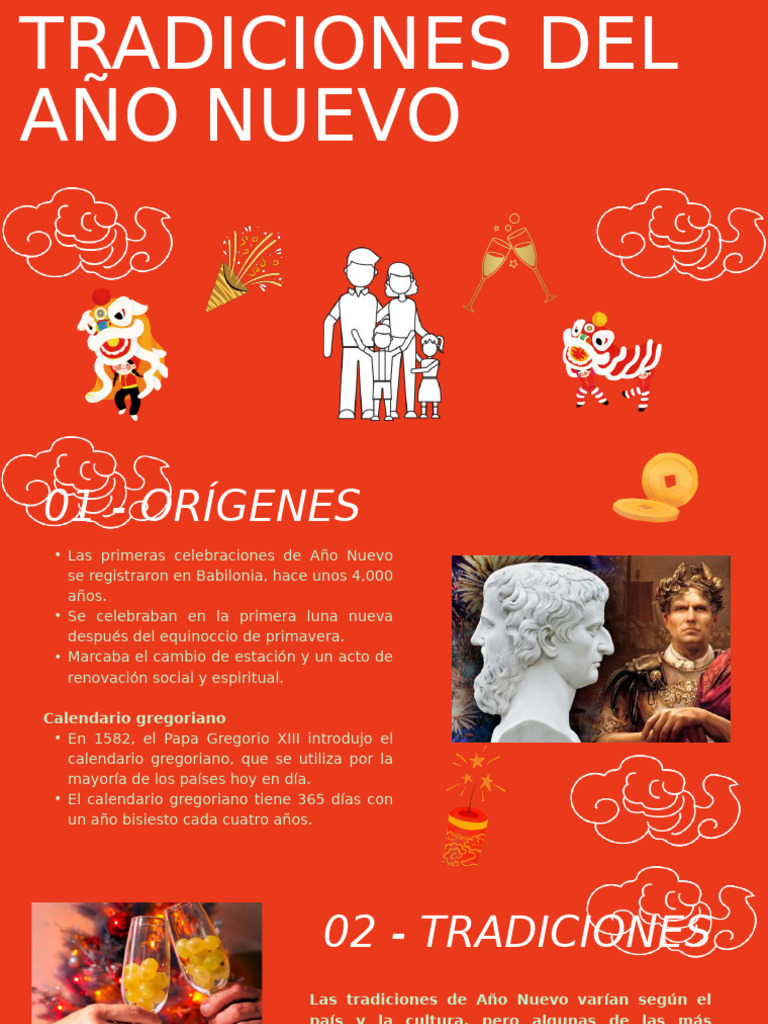 Tradiciones y Orígenes del Año Nuevo | PDF