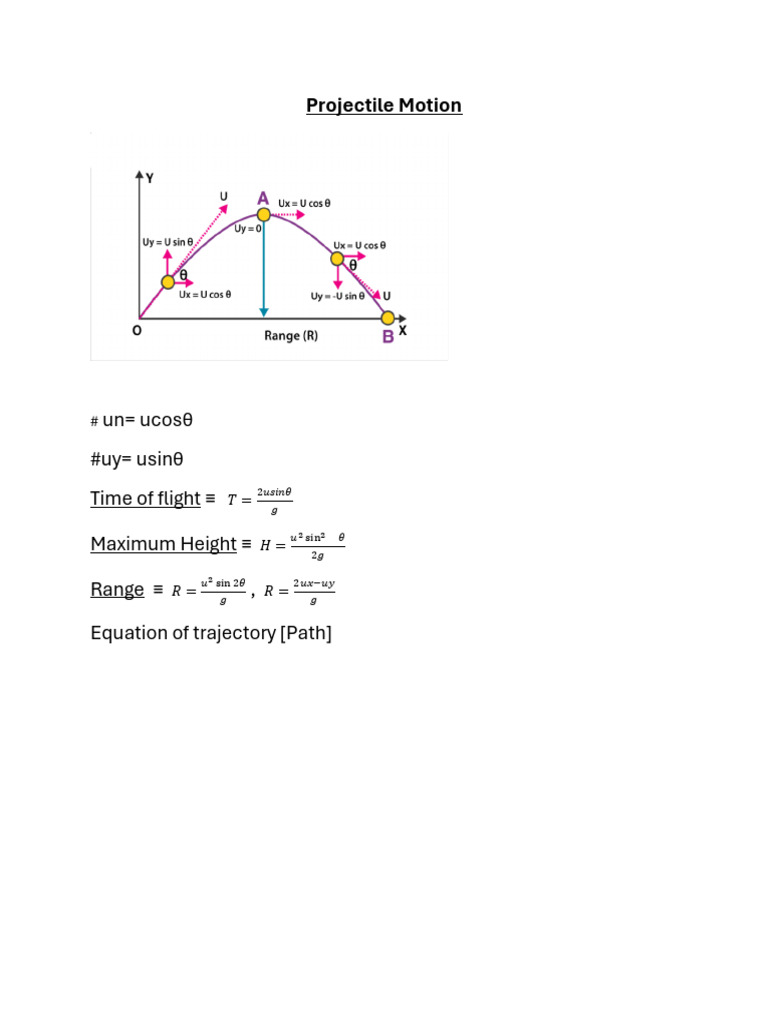 Understanding Projectile Motion Concepts | PDF
