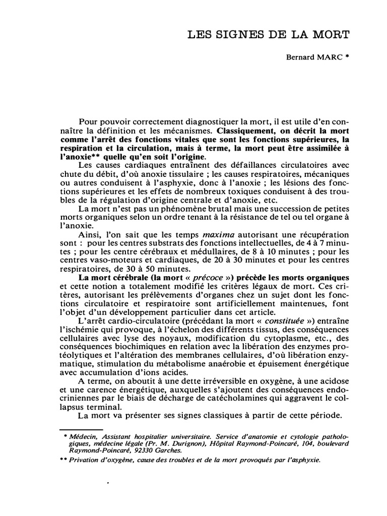 les-signes-de-la-mort | PDF