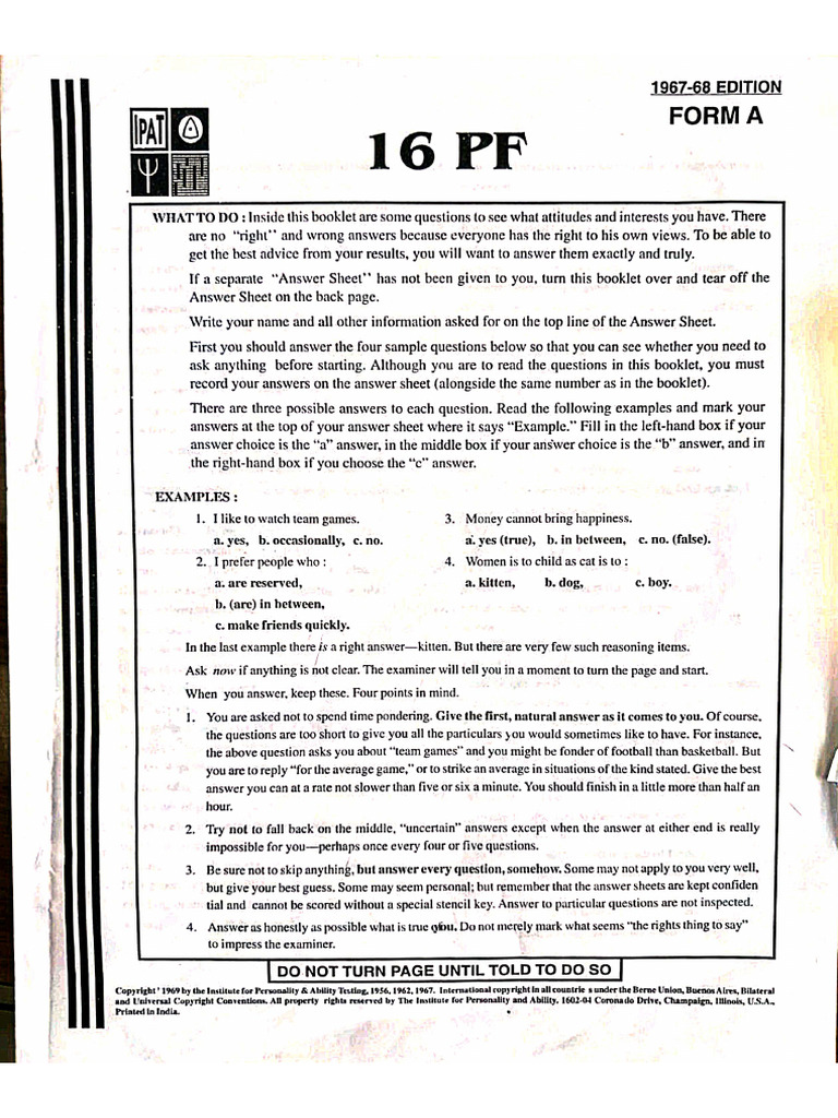 16 pf | PDF