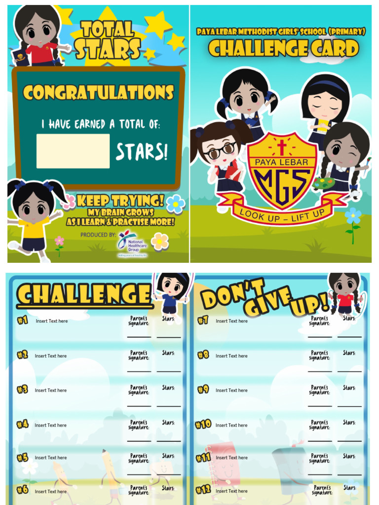 Challenge Card Word Format | PDF