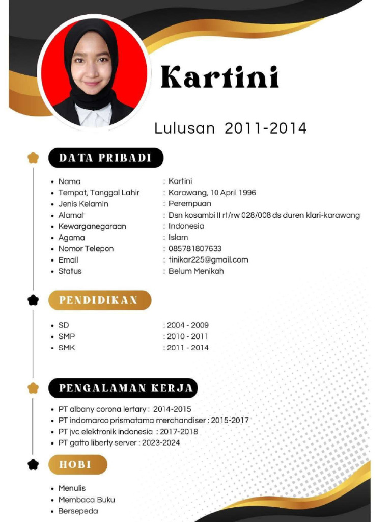 CV Kartini - 2024 Rev | PDF