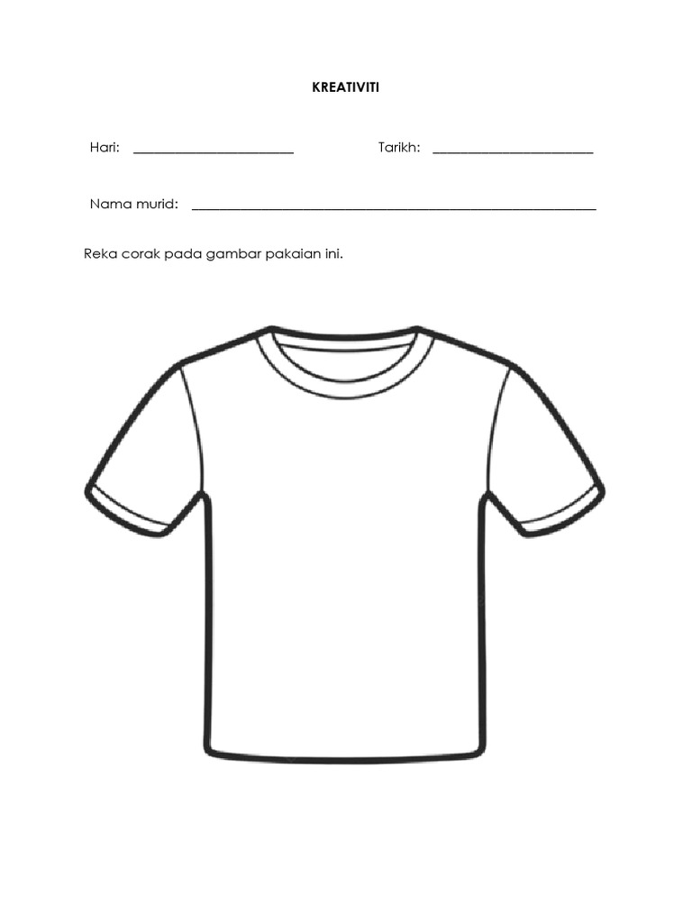 KREATIVITI Corak Baju Kosong | PDF