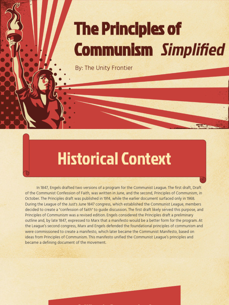Principles of Communism Simplified | PDF | Communism | Socialism