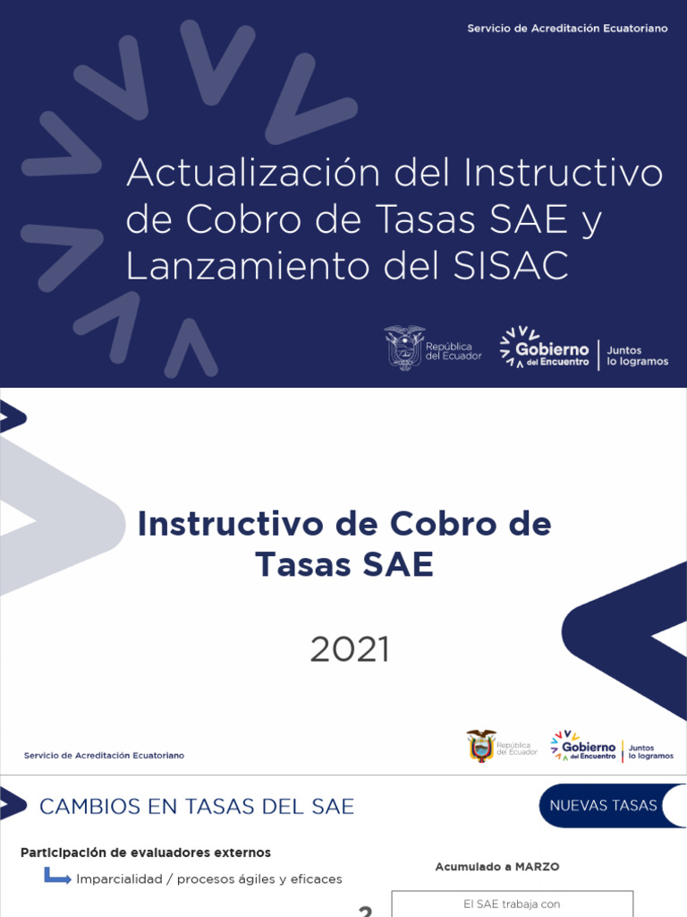 2021 08 19 Presentación TASAS - SISAC | PDF