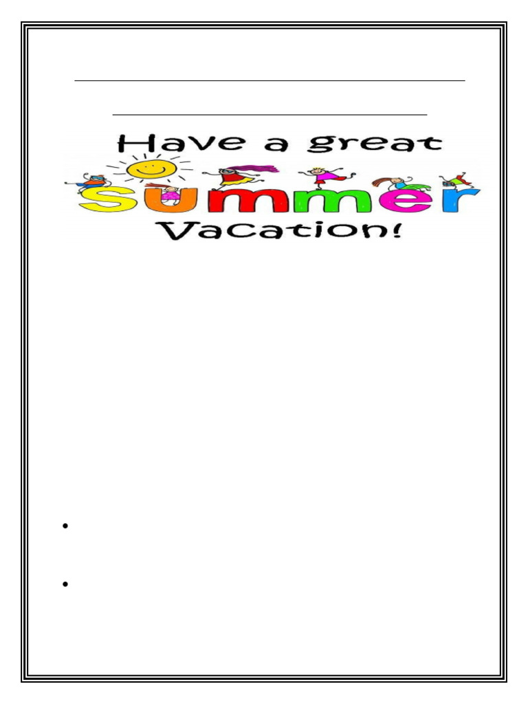 Class 1 Holiday Homework 2024-25 | PDF | Cognition | Learning