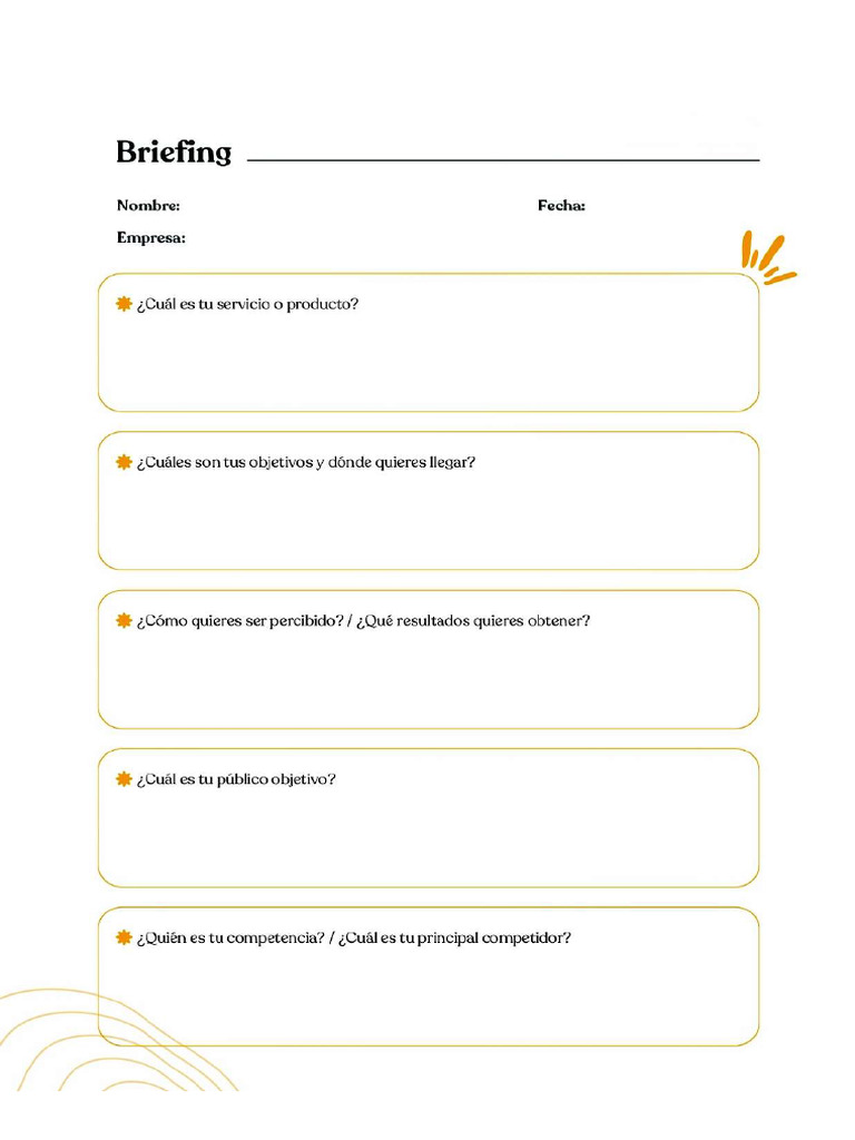 Brief de Diseno Creativo | PDF