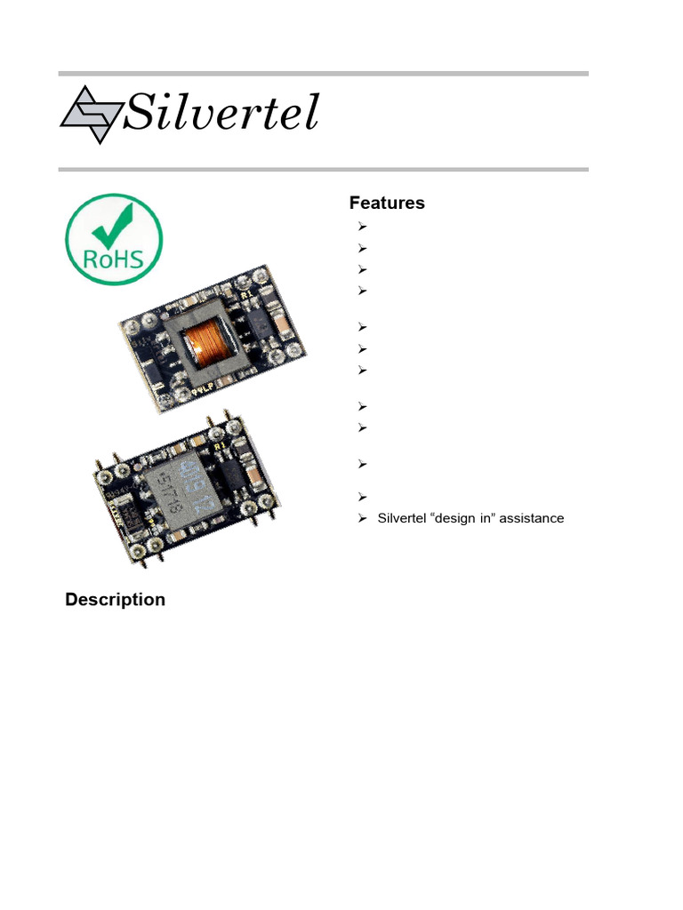 Ag9900M Ultra Miniature Isolated POE | PDF | Rectifier | Manufactured Goods