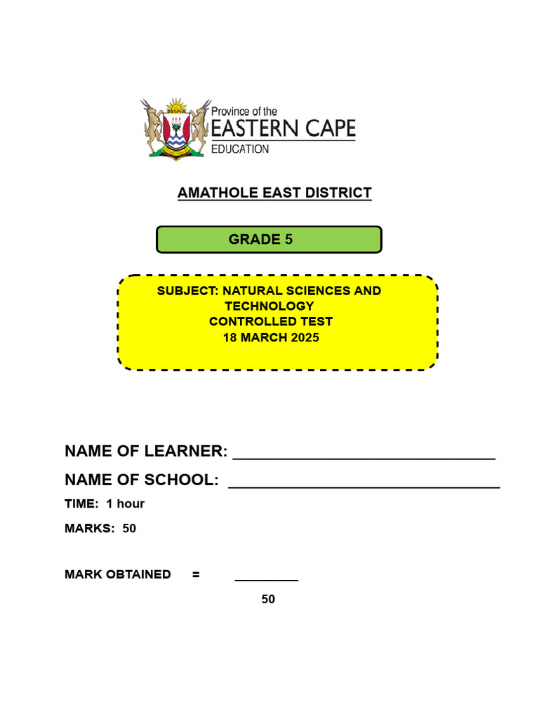 NSTECH-Grade-5-Term-1-2025 NEW | PDF | Foods | Skeleton